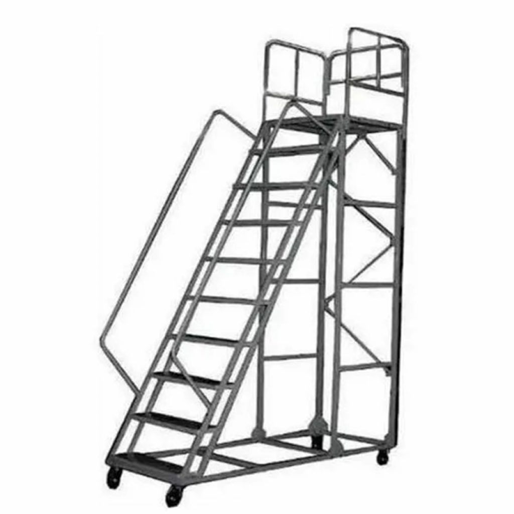 Escalera Metálica Móvil Prontometal de 9 escalones con ruedas - Prontometal